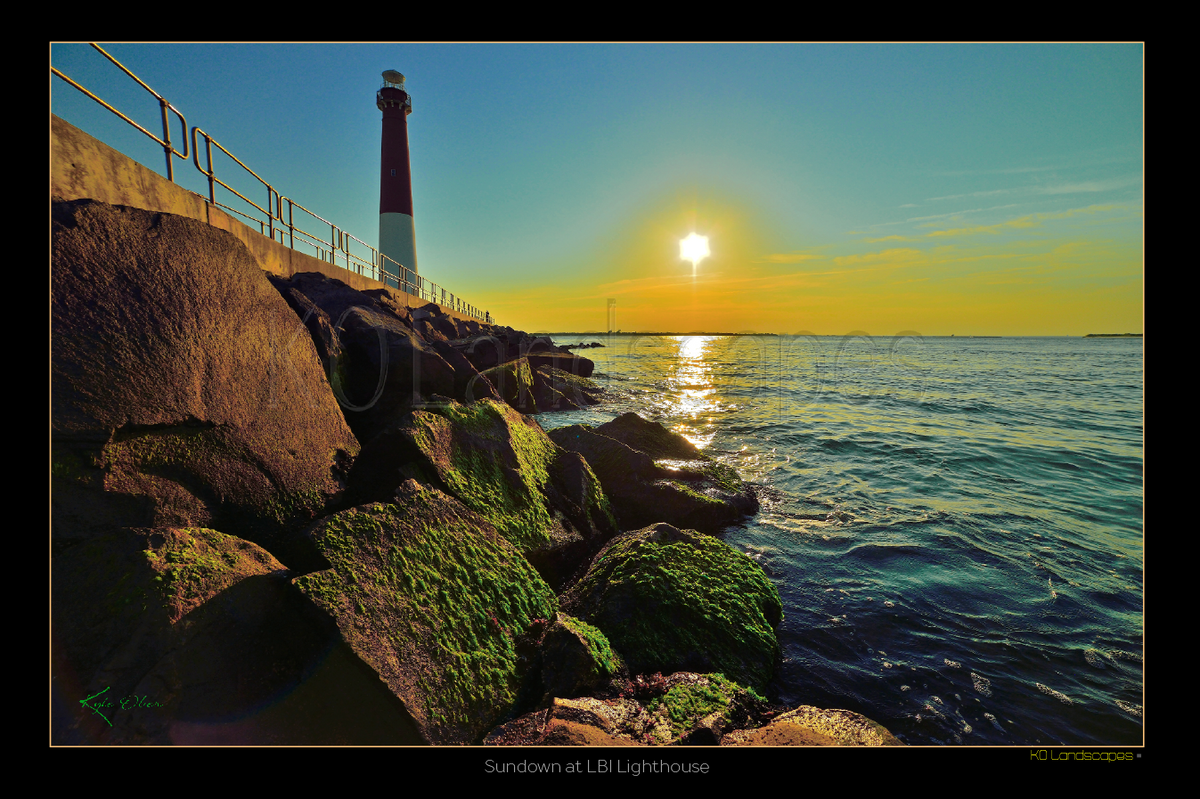 Shoreline / Sundown at LBI Lighthouse – KO Landscapes