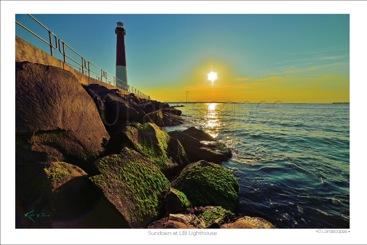Shoreline / Sundown at LBI Lighthouse – KO Landscapes